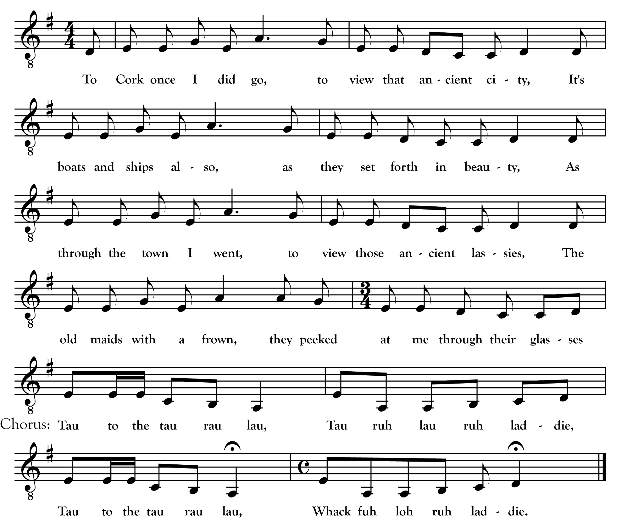 To Cork Once I Did Go - evergreentrad